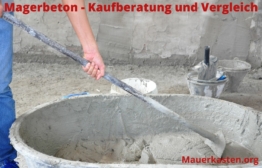 Magerbeton - Kaufberatung und Vergleich [+Anleitung zum Mischen]